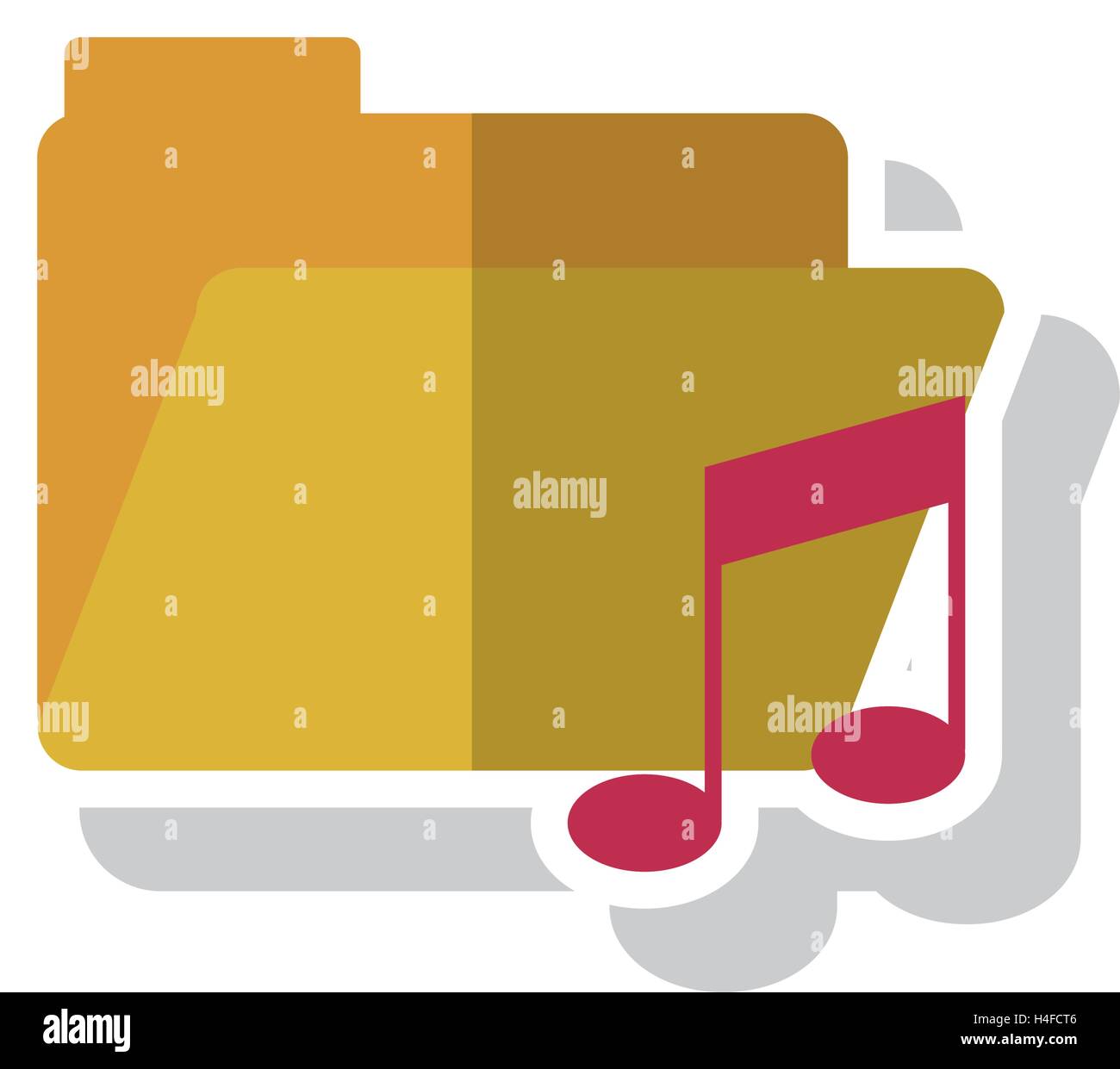 Isolated music note and file design Stock Vector Image & Art - Alamy