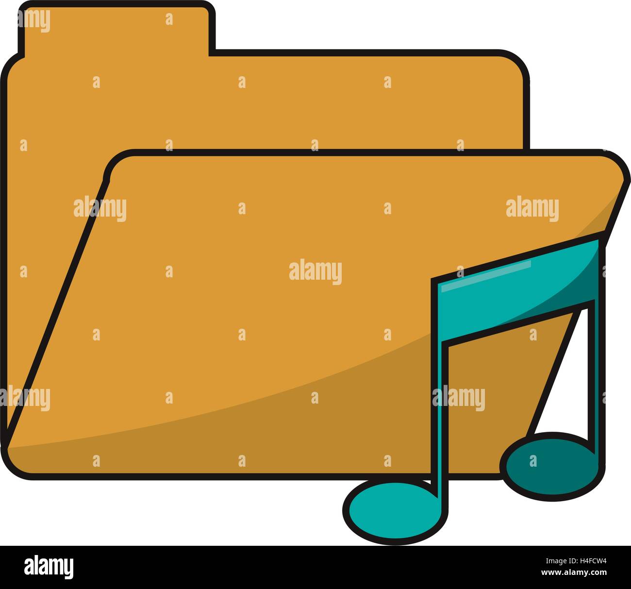 Isolated music note and file design Stock Vector Image & Art - Alamy
