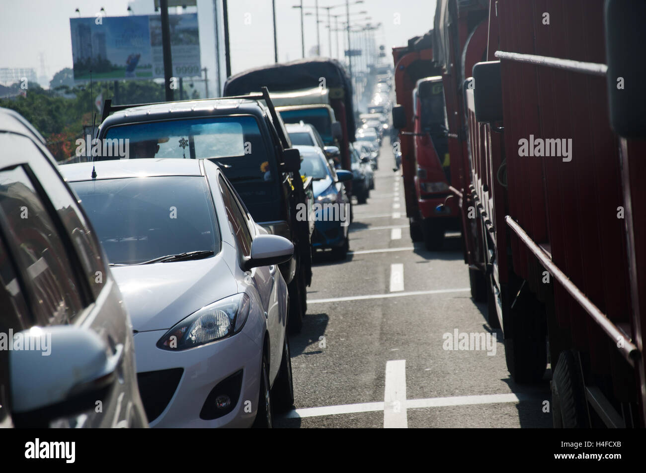 traffic jam highway in Jakarta Stock Photo - Alamy