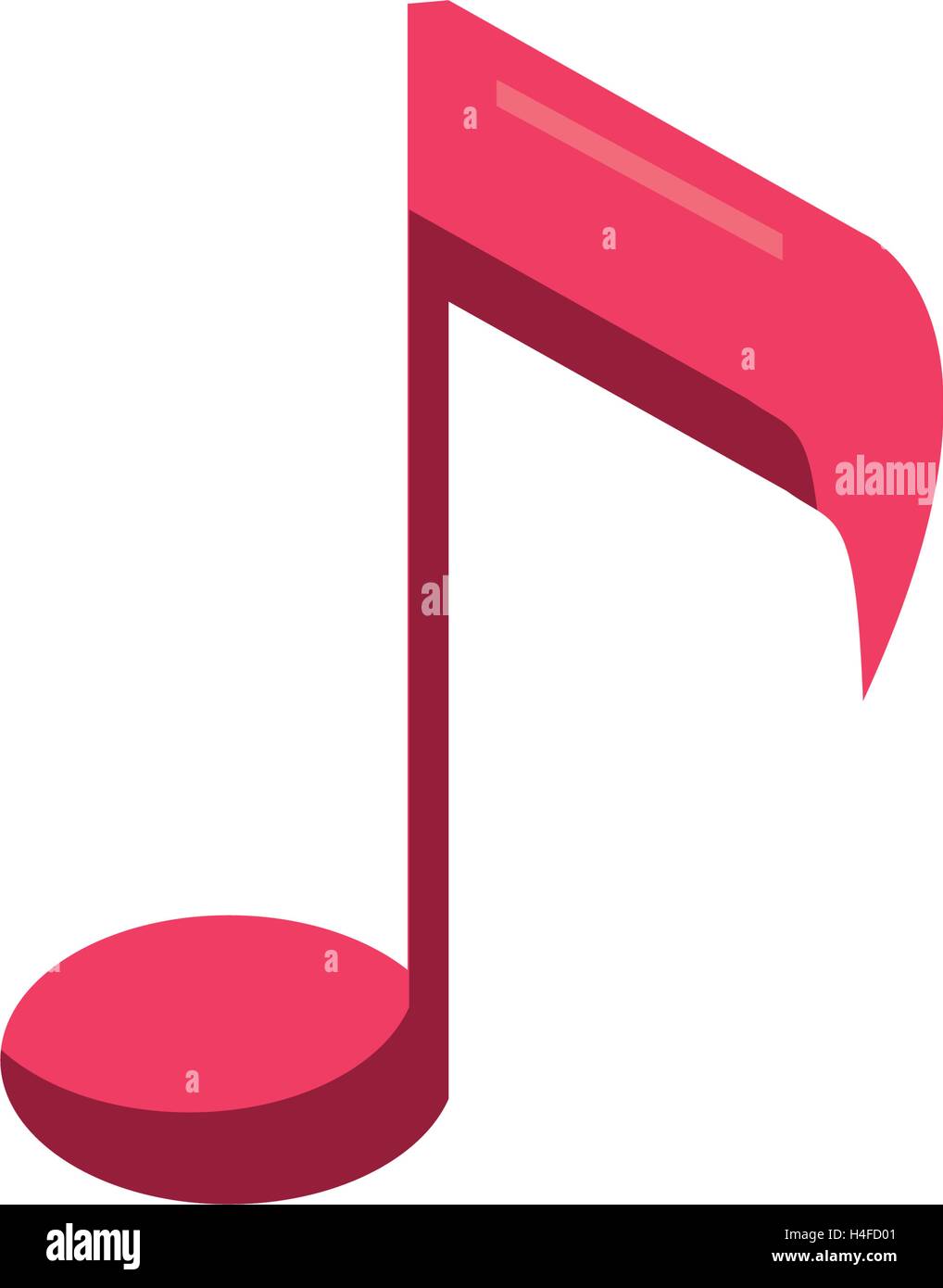 Isolated music note design Stock Vector Image & Art - Alamy