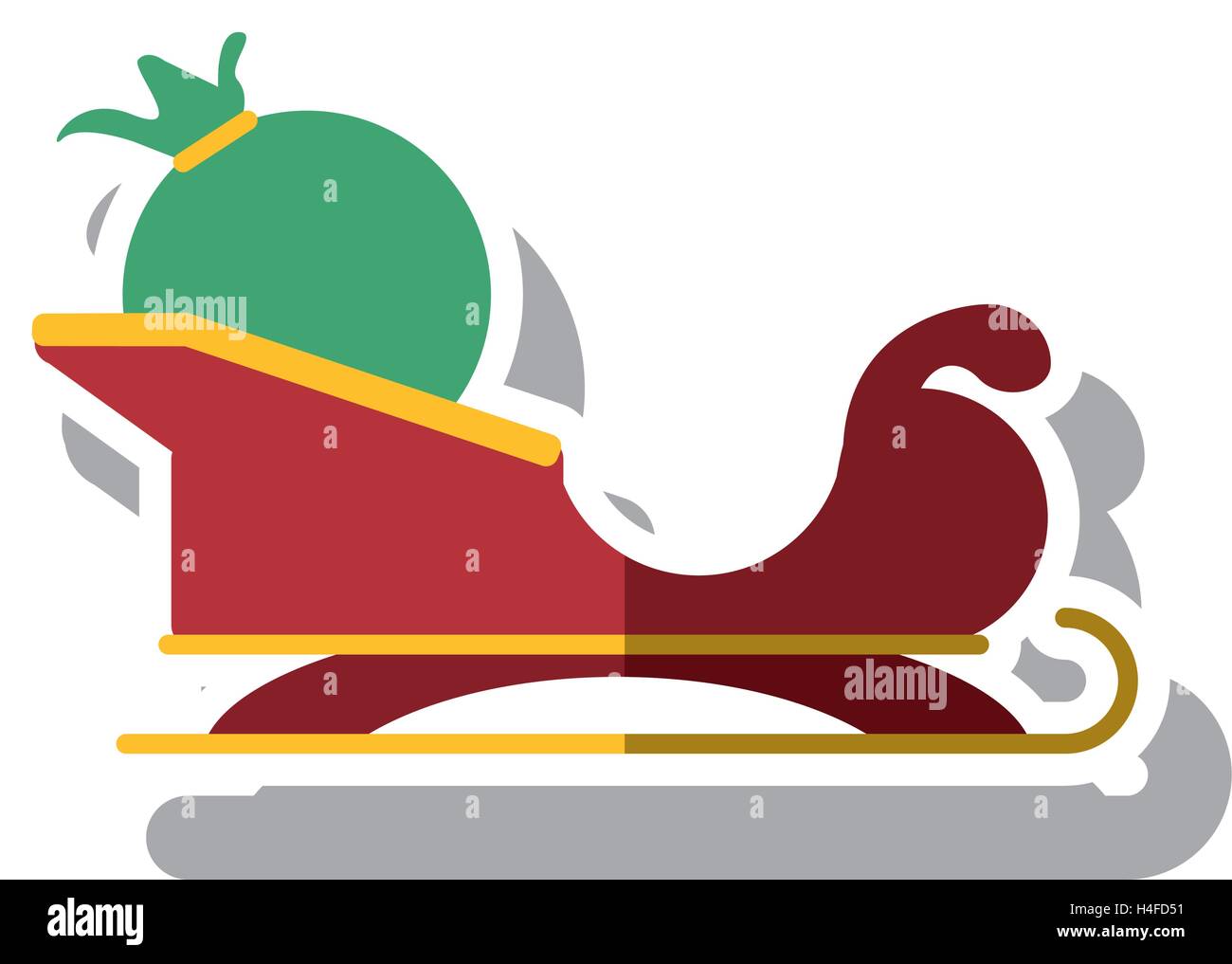 Sledge of Christmas season design Stock Vector Image & Art - Alamy