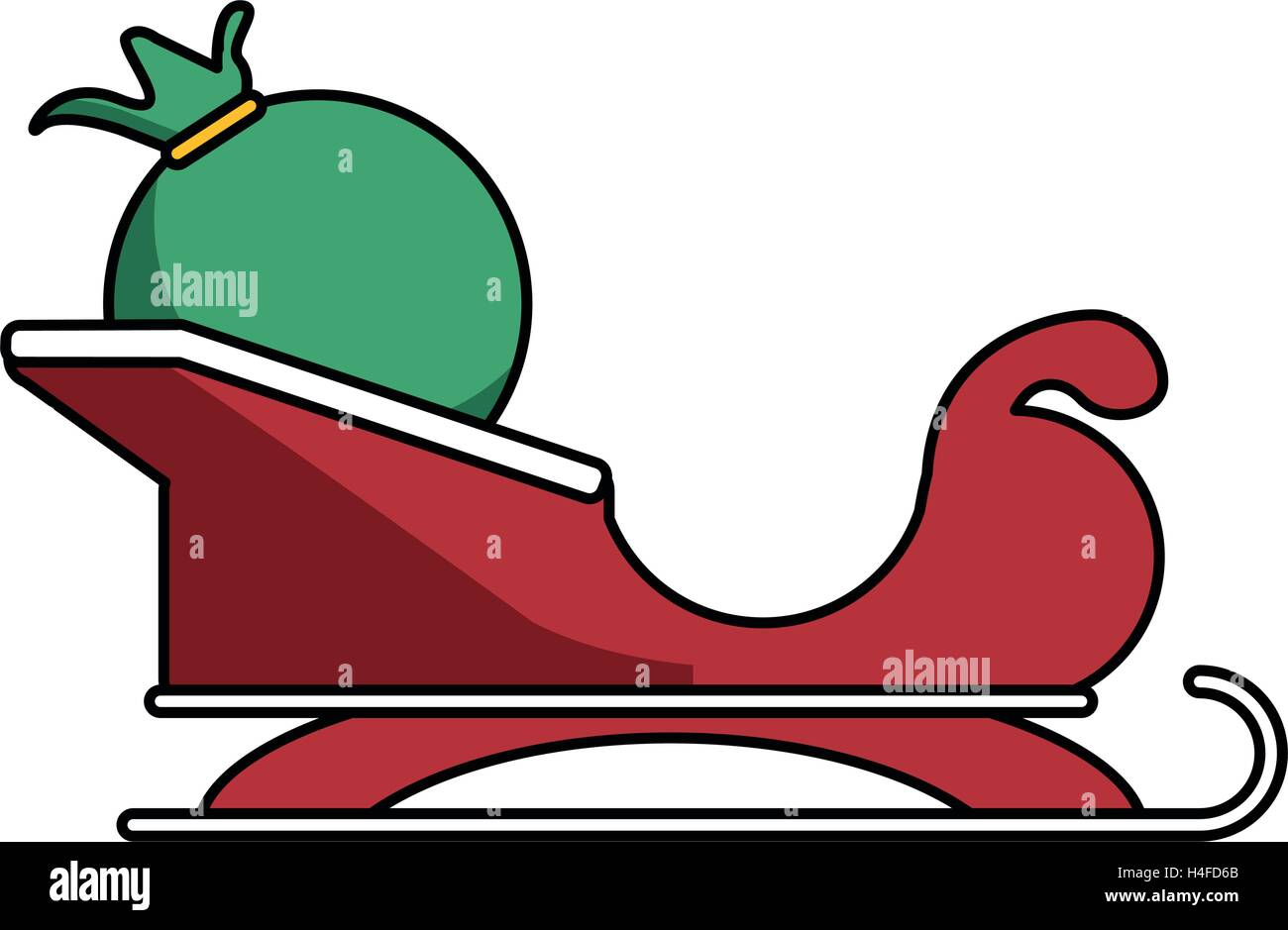 Sledge of Christmas season design Stock Vector Image & Art - Alamy