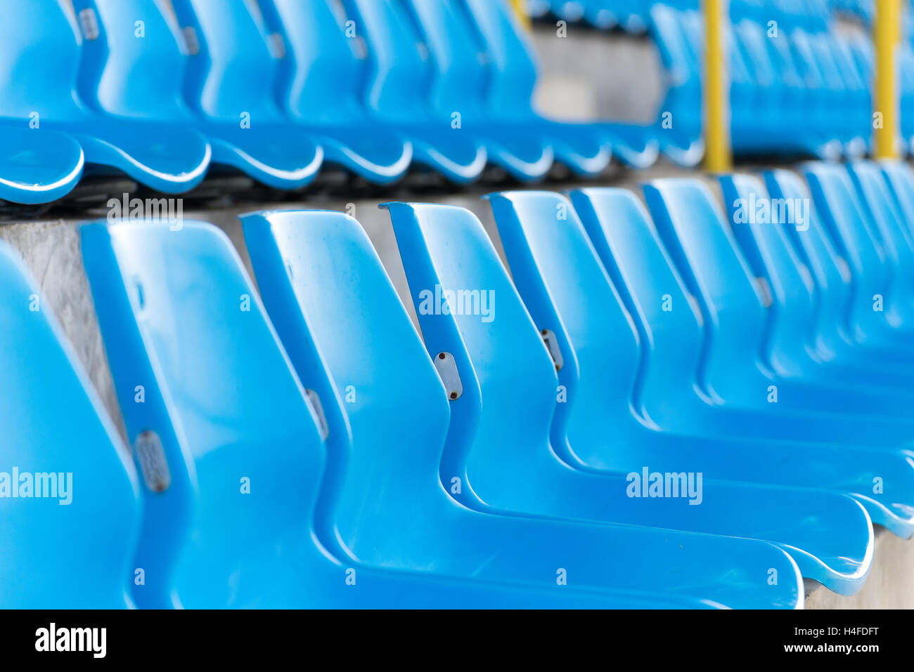 Stadium seats in rows Stock Photo - Alamy