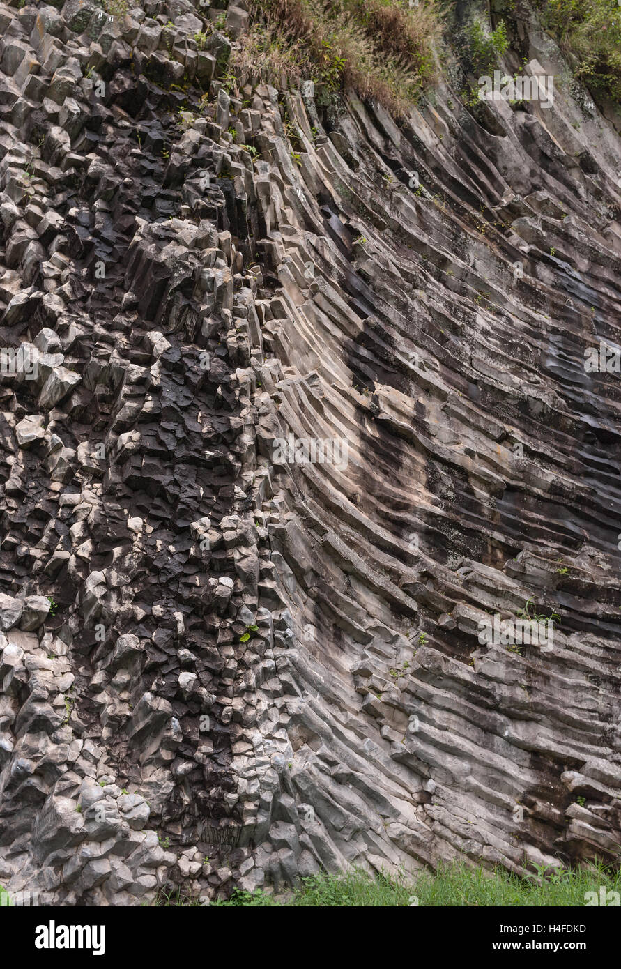 Image of basalt rock structure in shown in Boquete, Panama Stock Photo ...