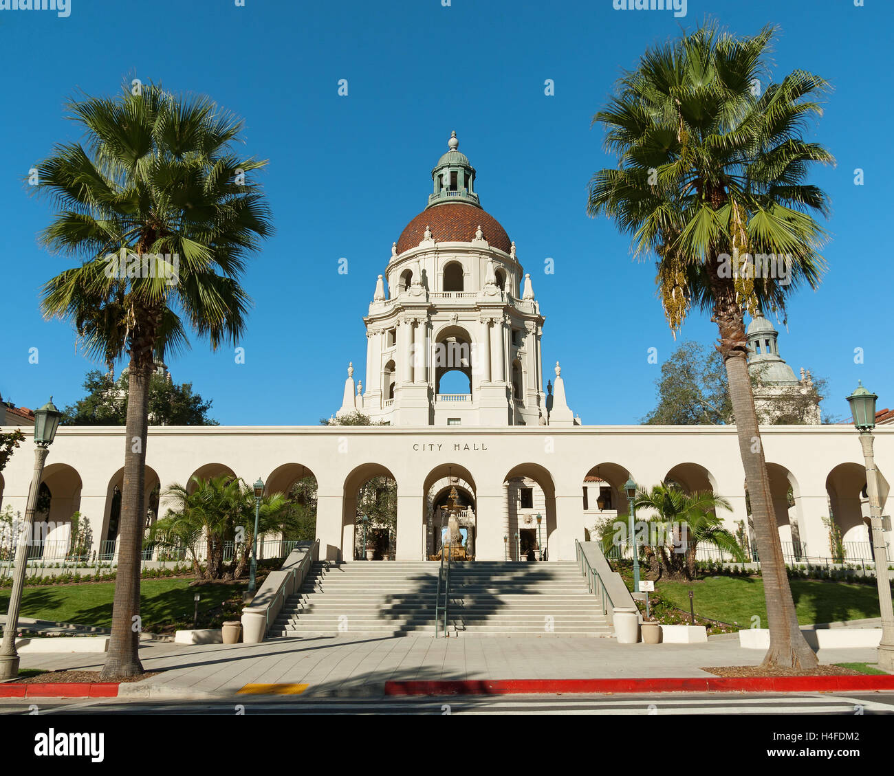 The Pasadena City Hall in the Los Angeles County, California, USA Stock ...