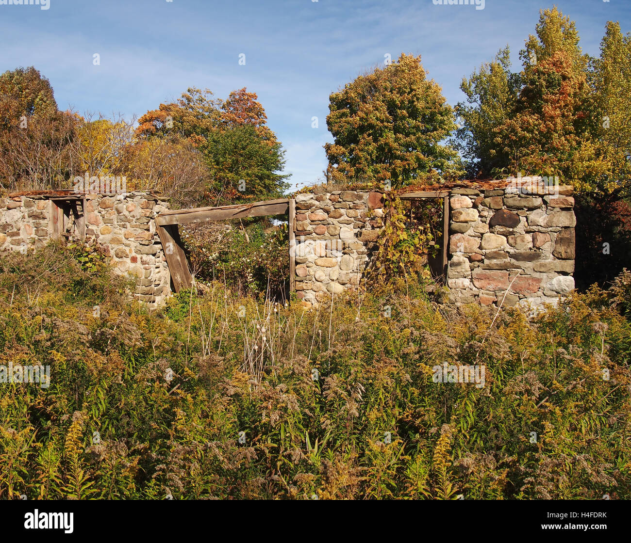abandoned barn ruins Stock Photo - Alamy