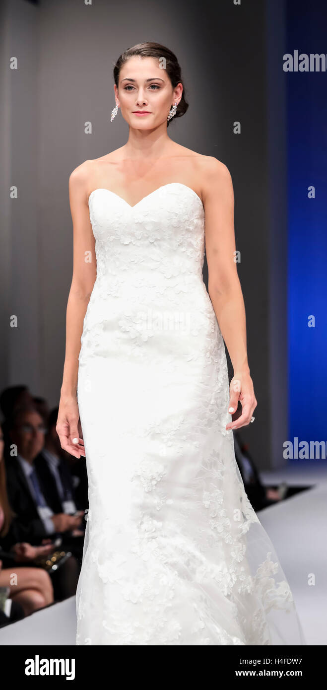 New York, NY, USA - October 8, 2016: Models walk runway for Casablanca ...