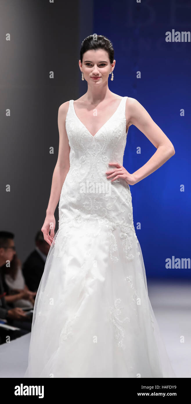 New York, NY, USA - October 8, 2016: Models walk runway for Casablanca ...