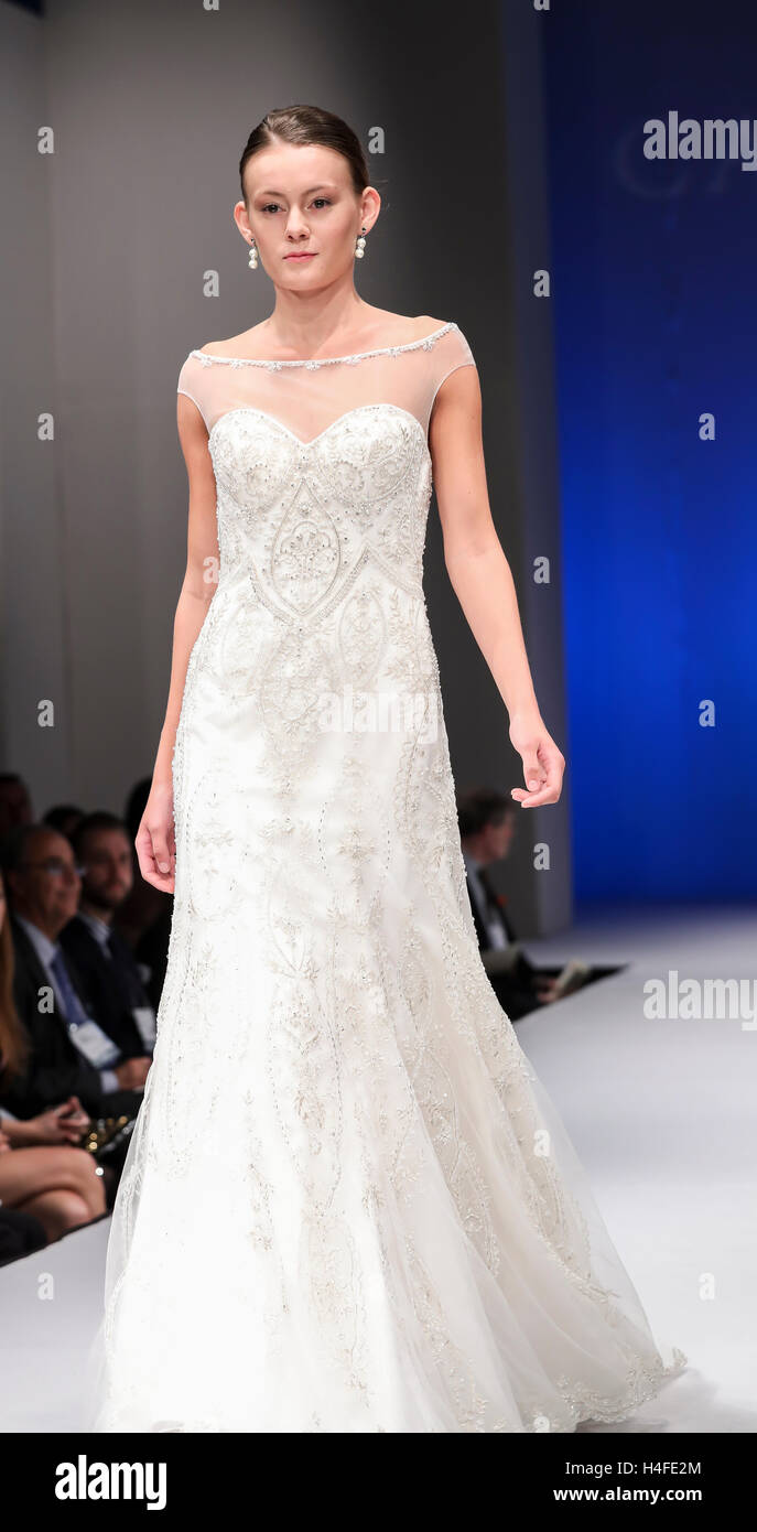 New York, NY, USA - October 8, 2016: Models walk runway for Casablanca ...