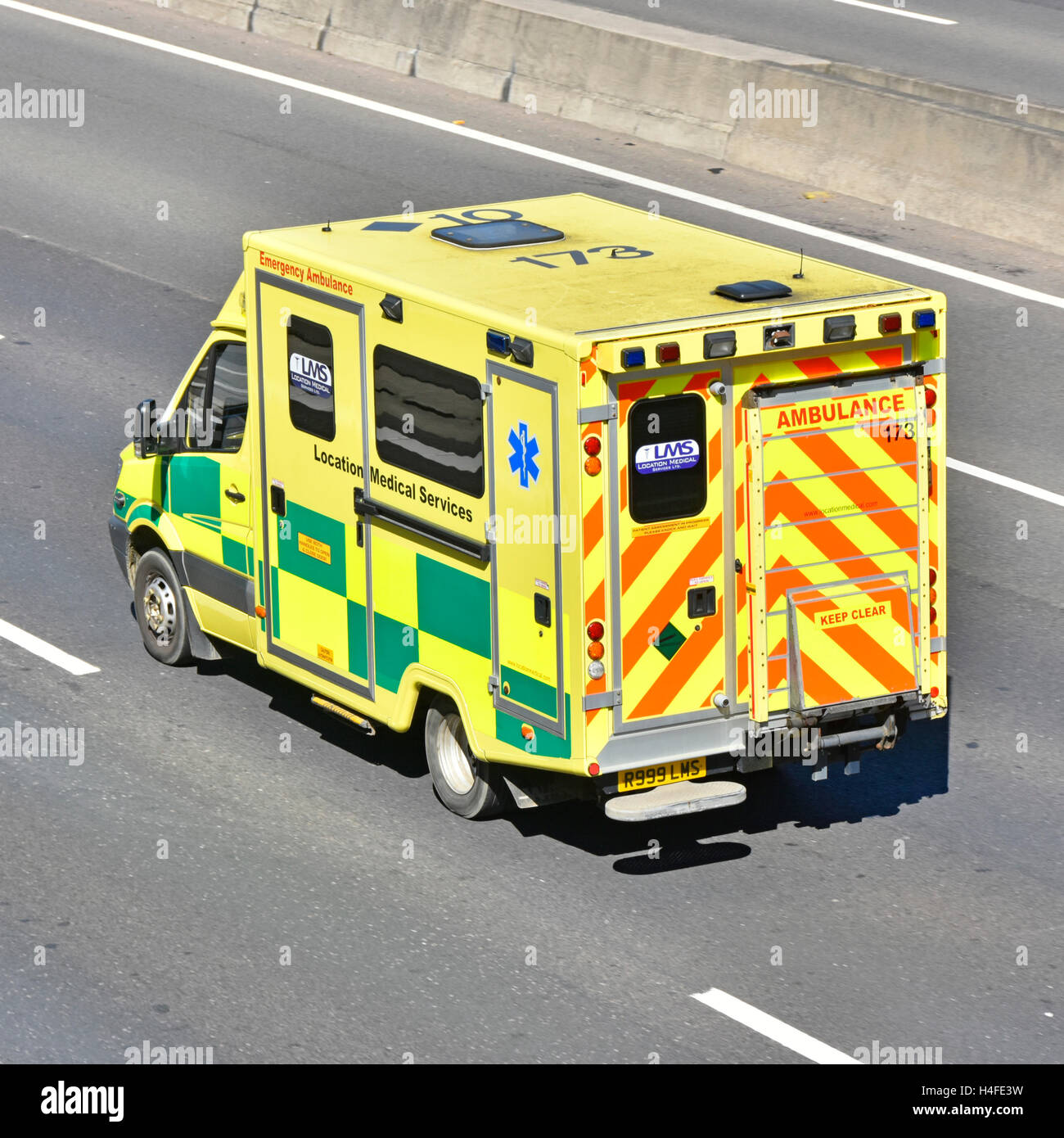 Back view of ambulance High Resolution Stock Photography and Images - Alamy