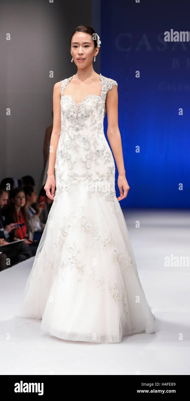 New York, NY, USA - October 8, 2016: Models walk runway for Casablanca ...