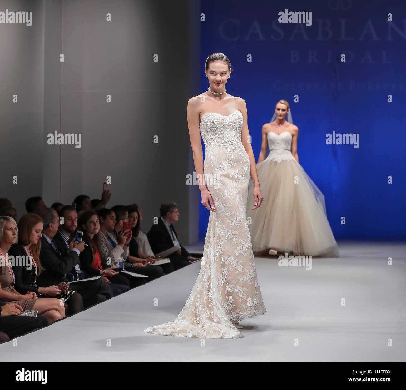 New York, NY, USA - October 8, 2016: Models walk runway for Casablanca ...