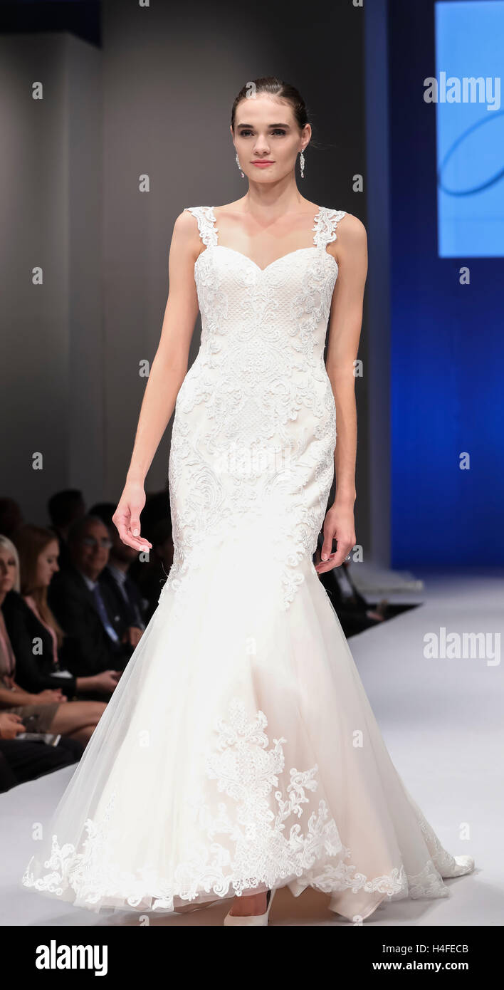 New York, NY, USA - October 8, 2016: Models walk runway for Casablanca ...