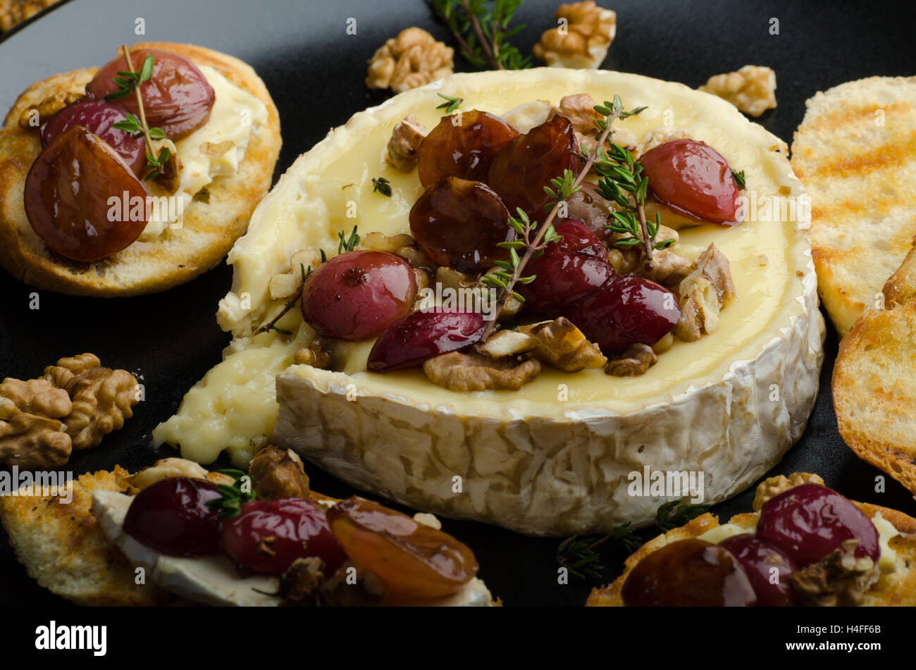 Brie baguette cranberry hi-res stock photography and images - Alamy