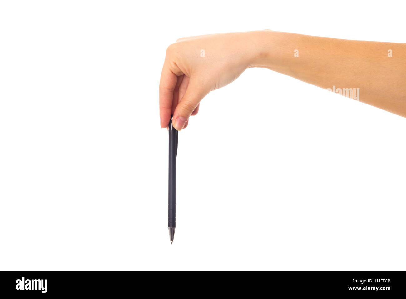Woman's hand holding a pen Stock Photo - Alamy