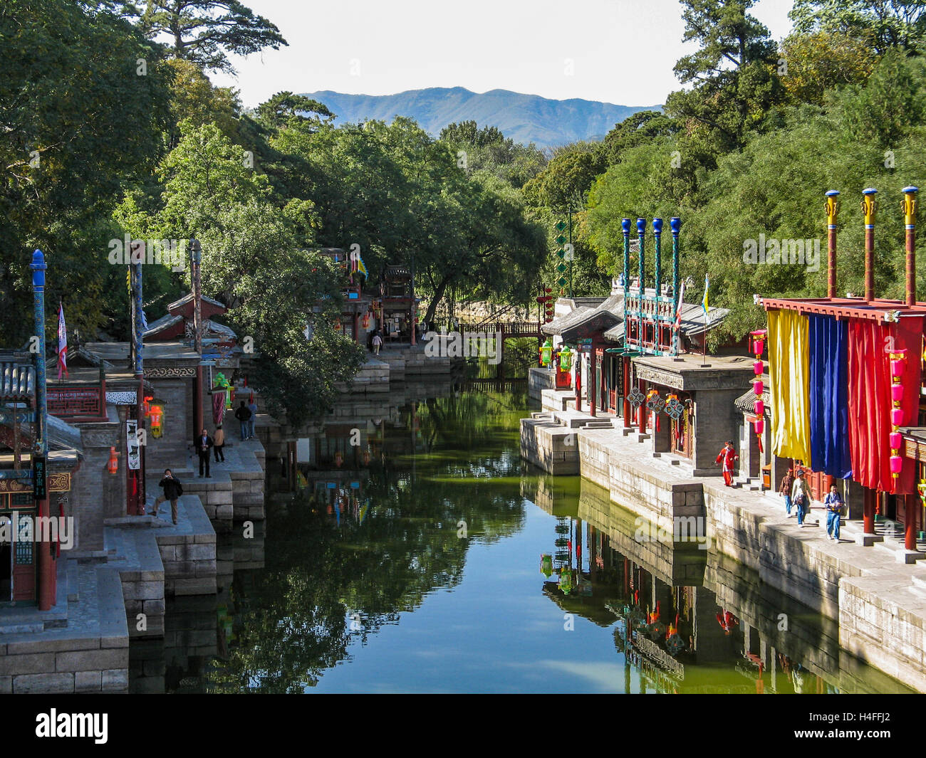 Suzhou Market Street, Summer Palace, Beijing, China, Asia Stock Photo ...