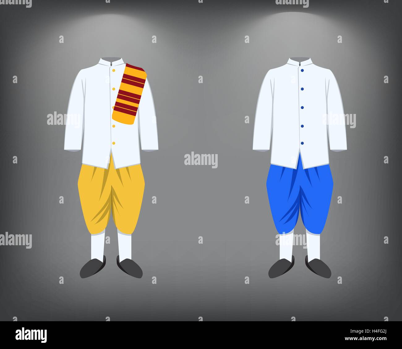 Asian men in traditional Stock Vector Images - Alamy