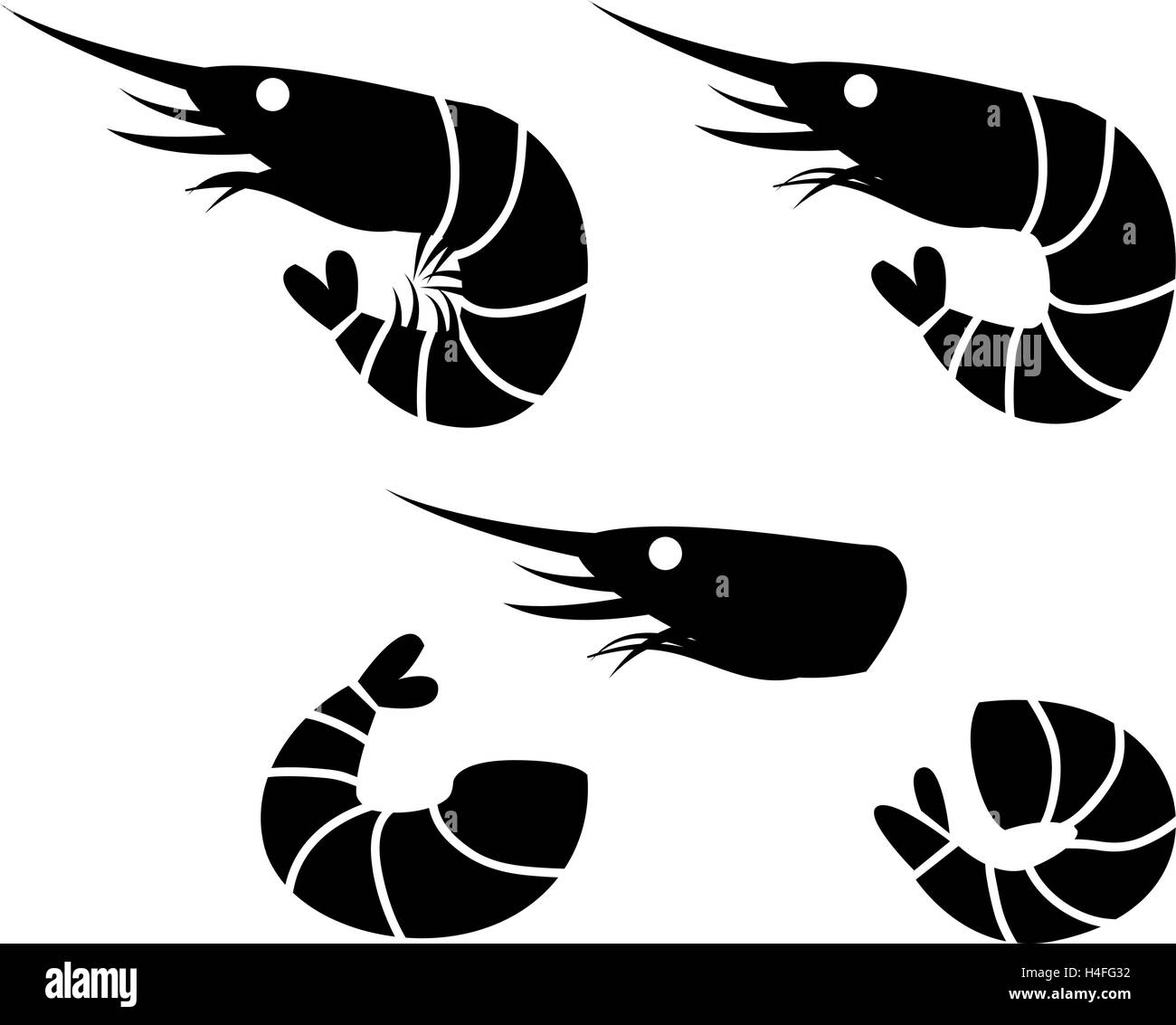 Shrimp Stock Vector Images - Alamy
