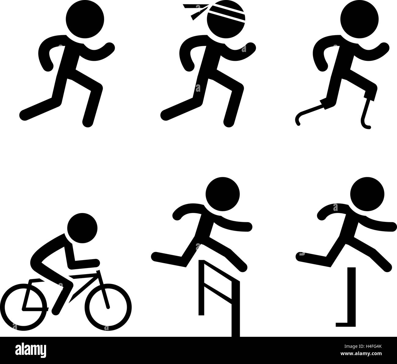 Obstacle vector vectors Black and White Stock Photos & Images - Alamy