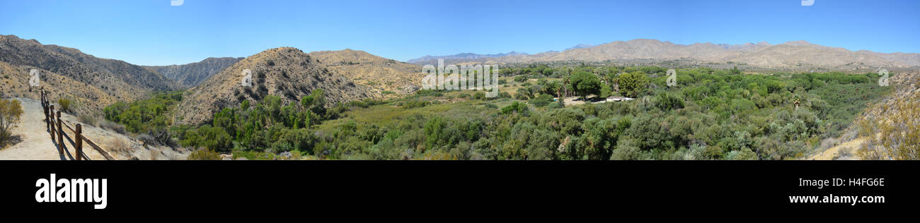 Panorama View of Big Morongo Canyon Preserve in Morongo Valley ...