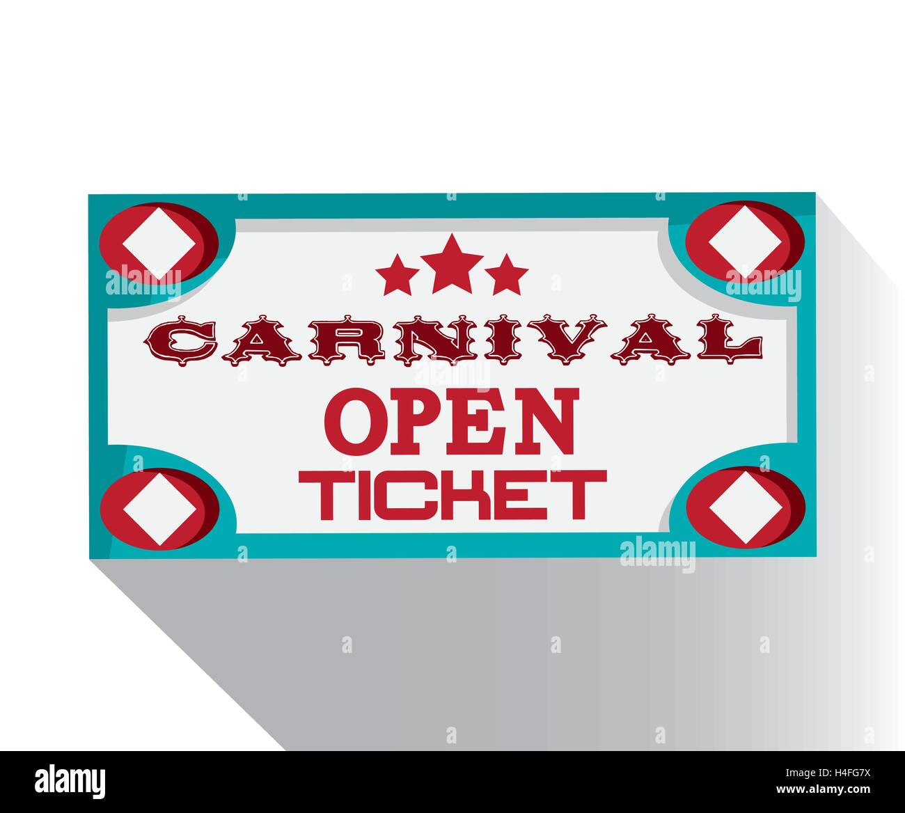 Banner ticket of carnival design Stock Vector Image & Art - Alamy