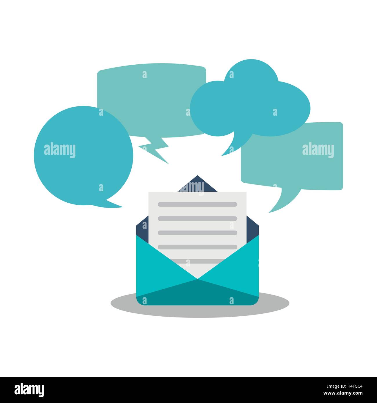 Bubbles envelope and communication design Stock Vector Image & Art - Alamy
