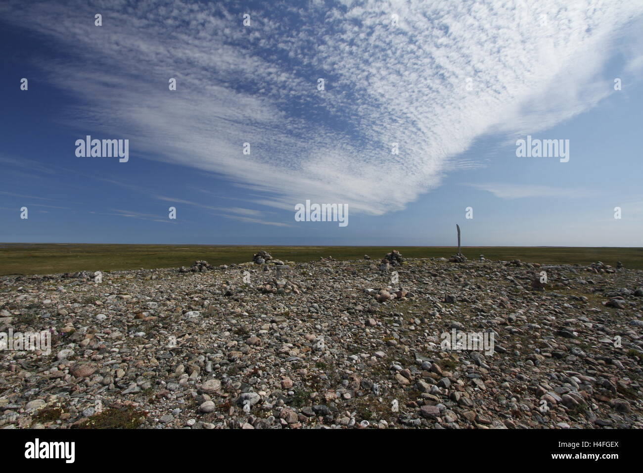 Rocky landscape north of Arviat, Nunavut Stock Photo - Alamy