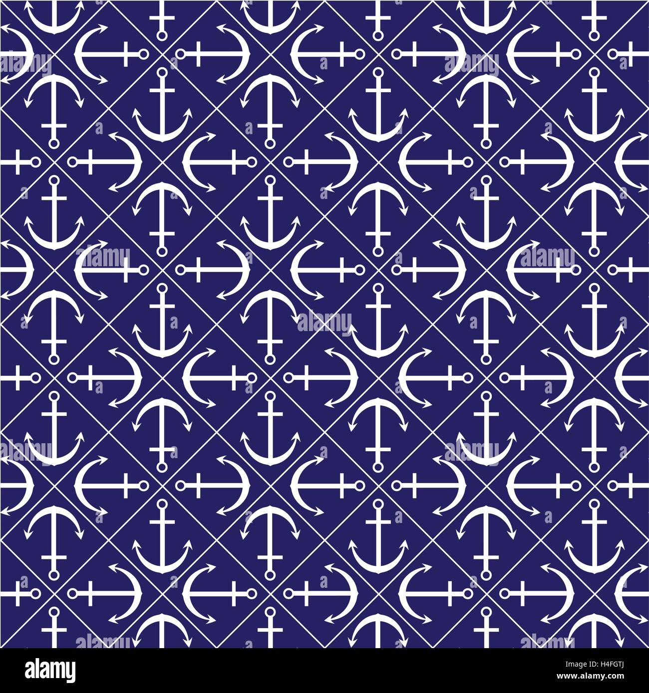 Seamless anchor pattern in vector format Stock Vector Image & Art - Alamy