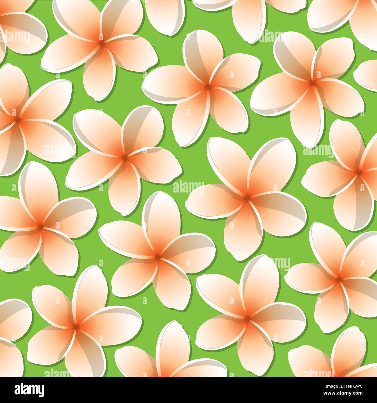 Frangipani bouquet Stock Vector Images - Alamy