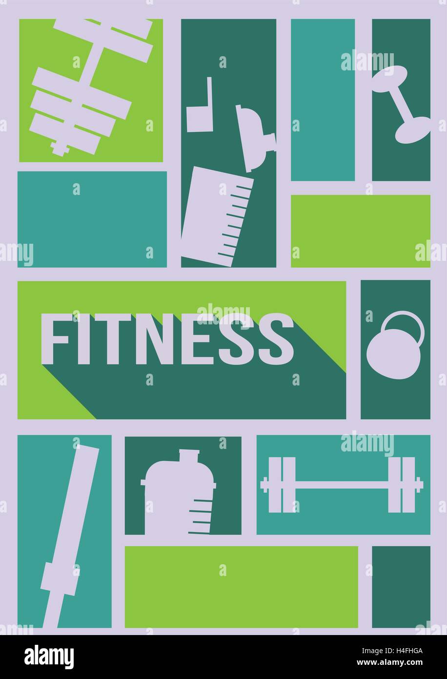 Bodybuilding Fitness Flyer - Vector Illustration Stock Vector Image ...