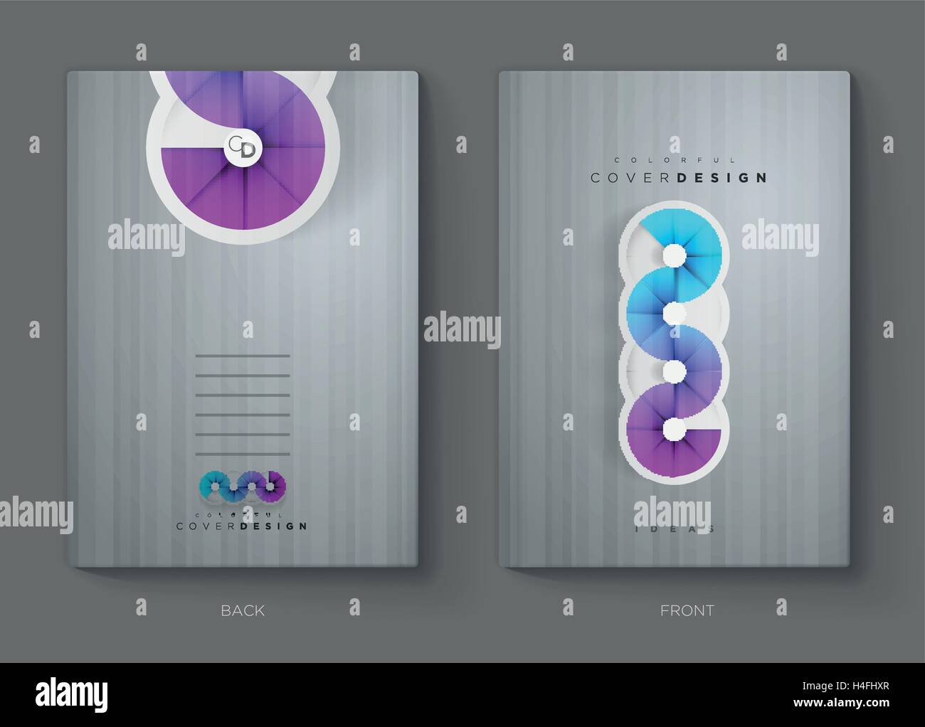 Vector annual report, brochure, flyer or booklet cover design template ...