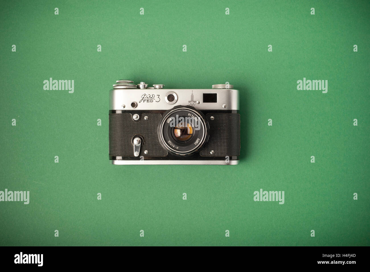 vintage Russian photo camera FED Stock Photo - Alamy