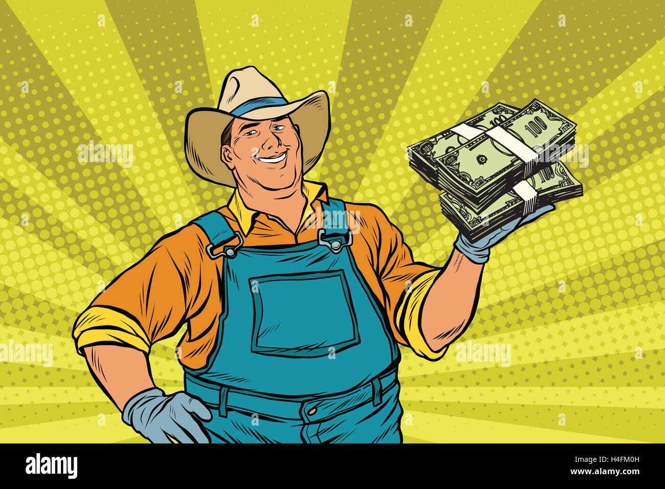Farmer america Stock Vector Images - Alamy