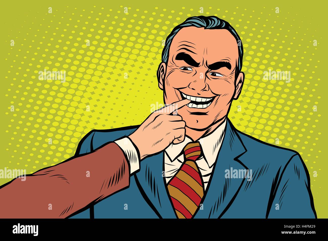 Finger bite Stock Vector Images - Alamy