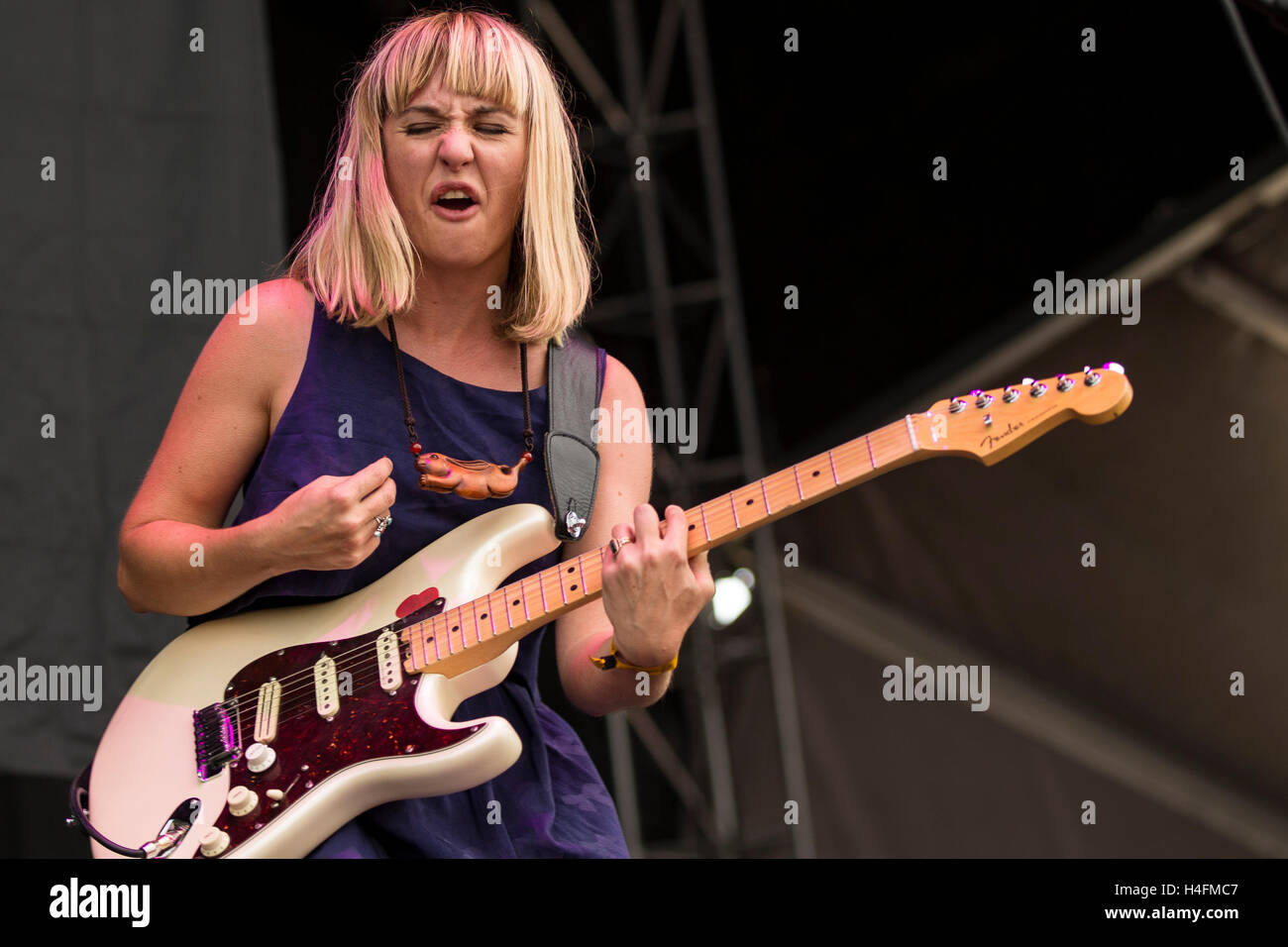 Rhiannon "Ritzy" Bryan of The Joy Formidable performs at Day One of ...