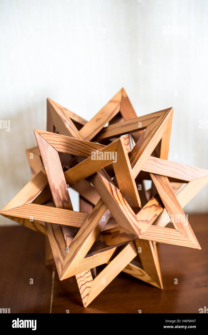 wooden abstraction of triangles Stock Photo - Alamy