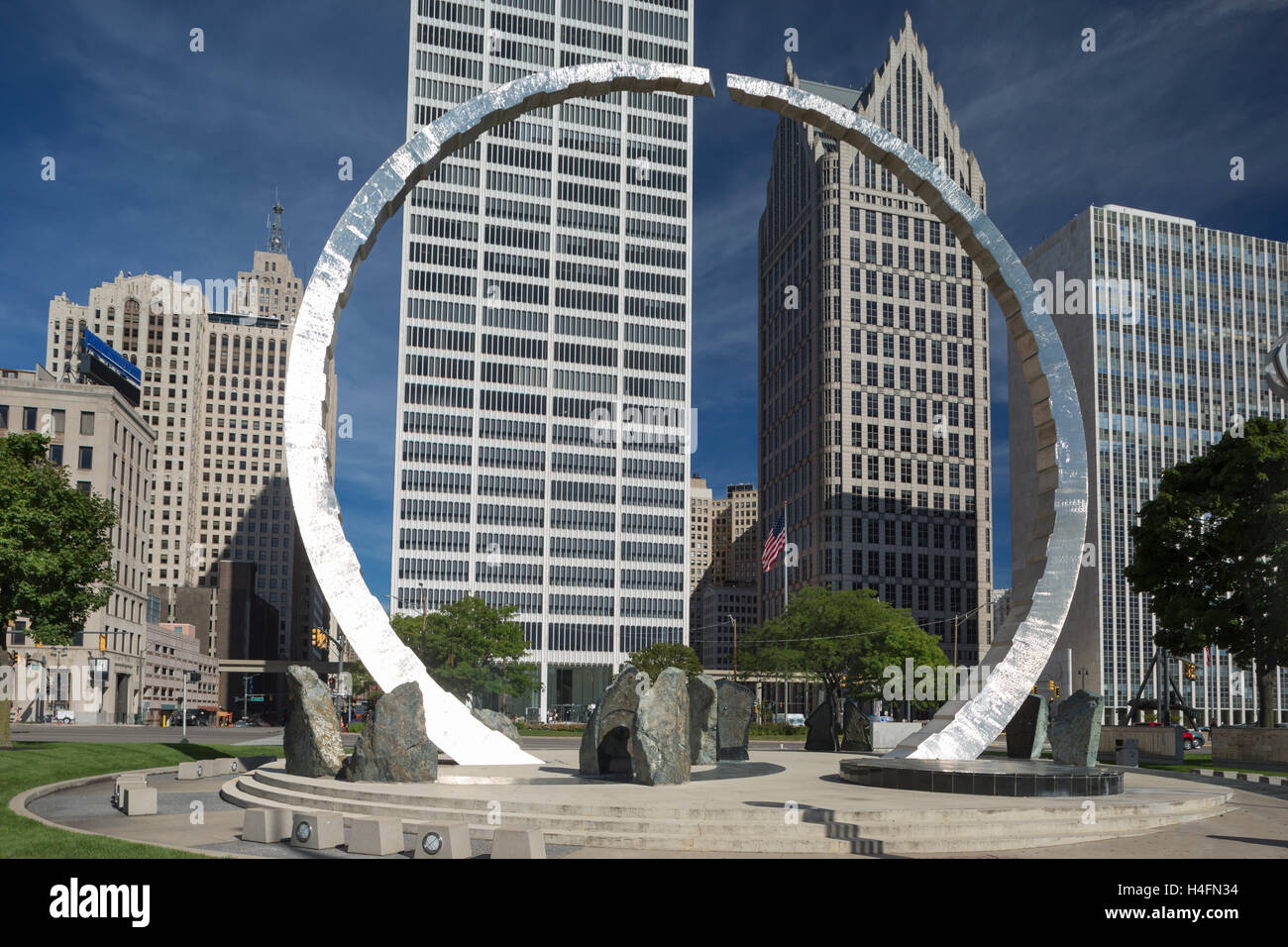 Transcending monument hart plaza hi-res stock photography and images ...