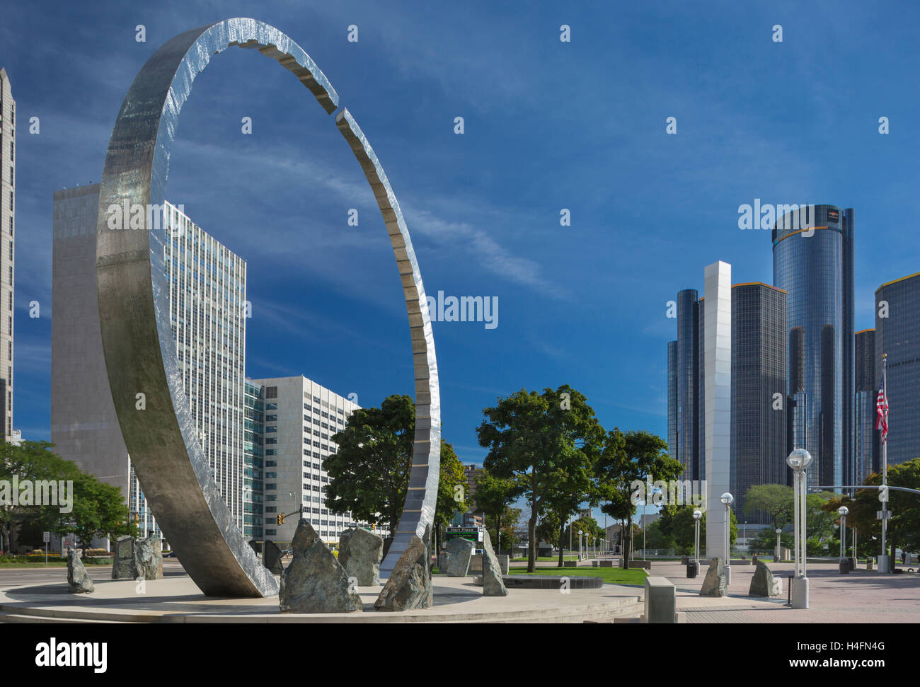 Transcending monument hart plaza hi-res stock photography and images ...