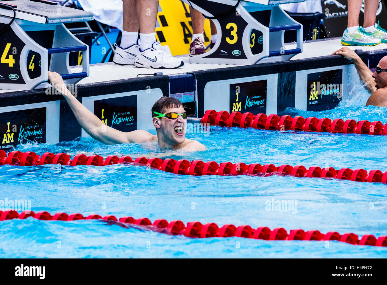 David Wiseman of the United Kingdom waits to see where he placed in the ...