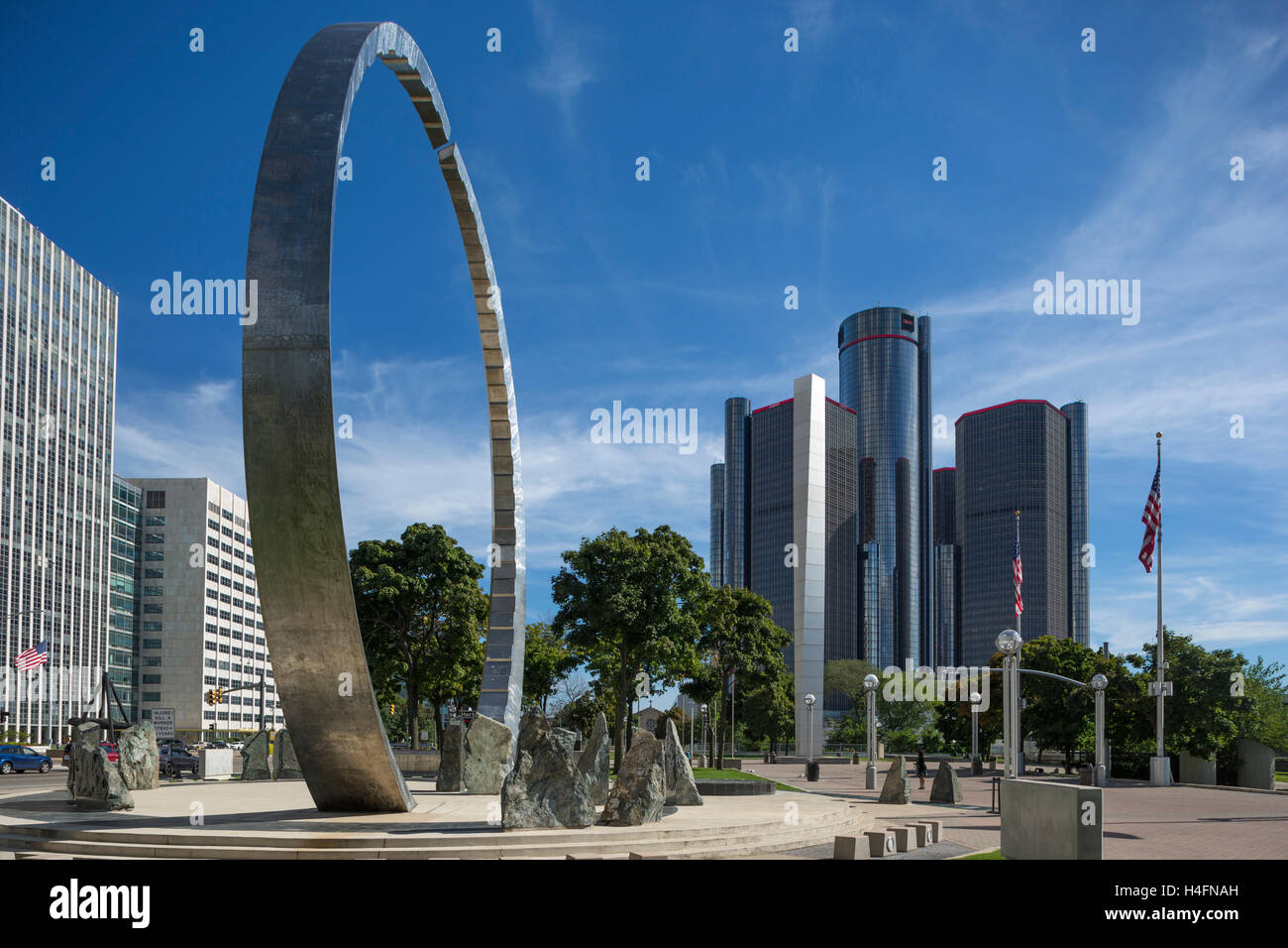 Detroit labor monument hi-res stock photography and images - Alamy