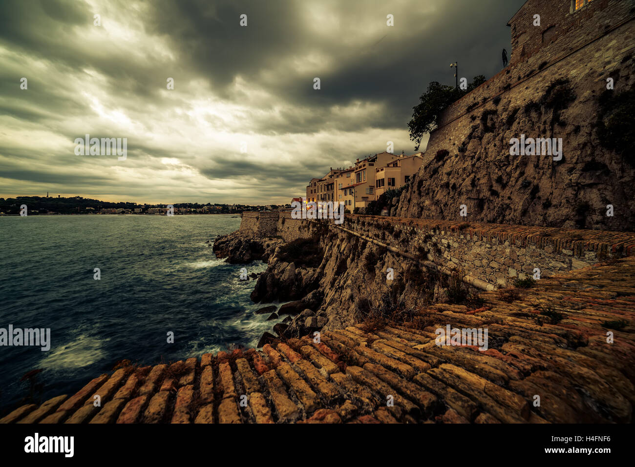 Antibes, France: city in French Riviera between Cannes and Nice Stock ...