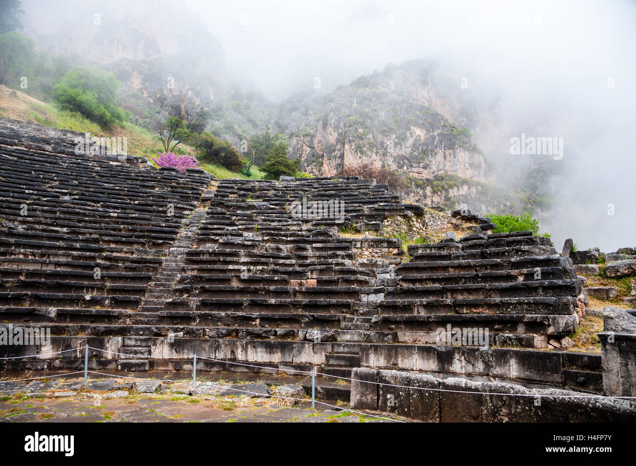 Delphi, Greece. In Greek mythology the site of the Delphic oracle. The ...