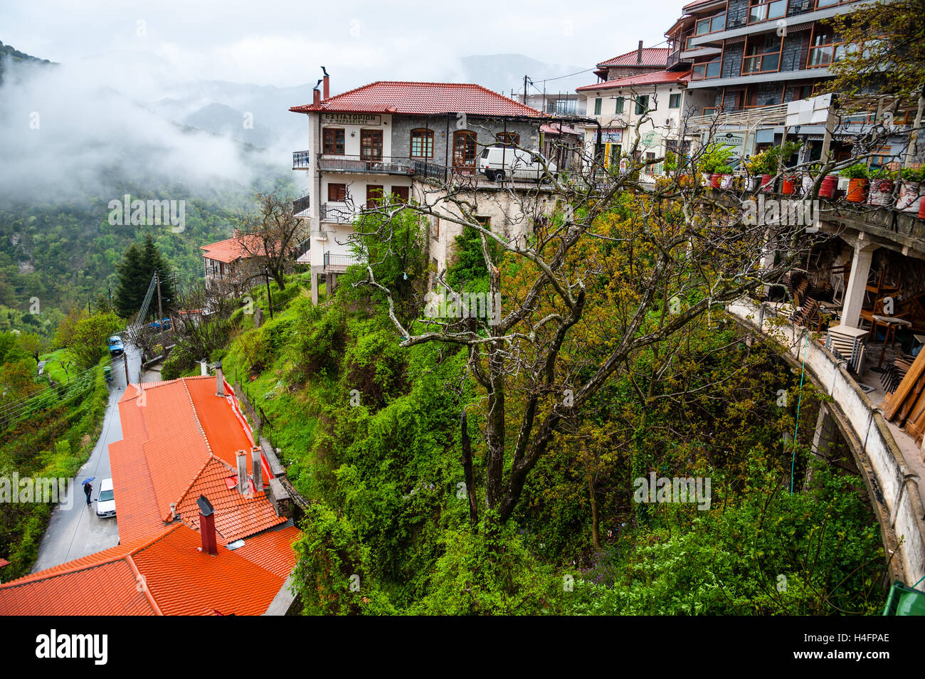 Lagkadia is a mountain village in Arcadia, Peloponnese, Greece Stock ...