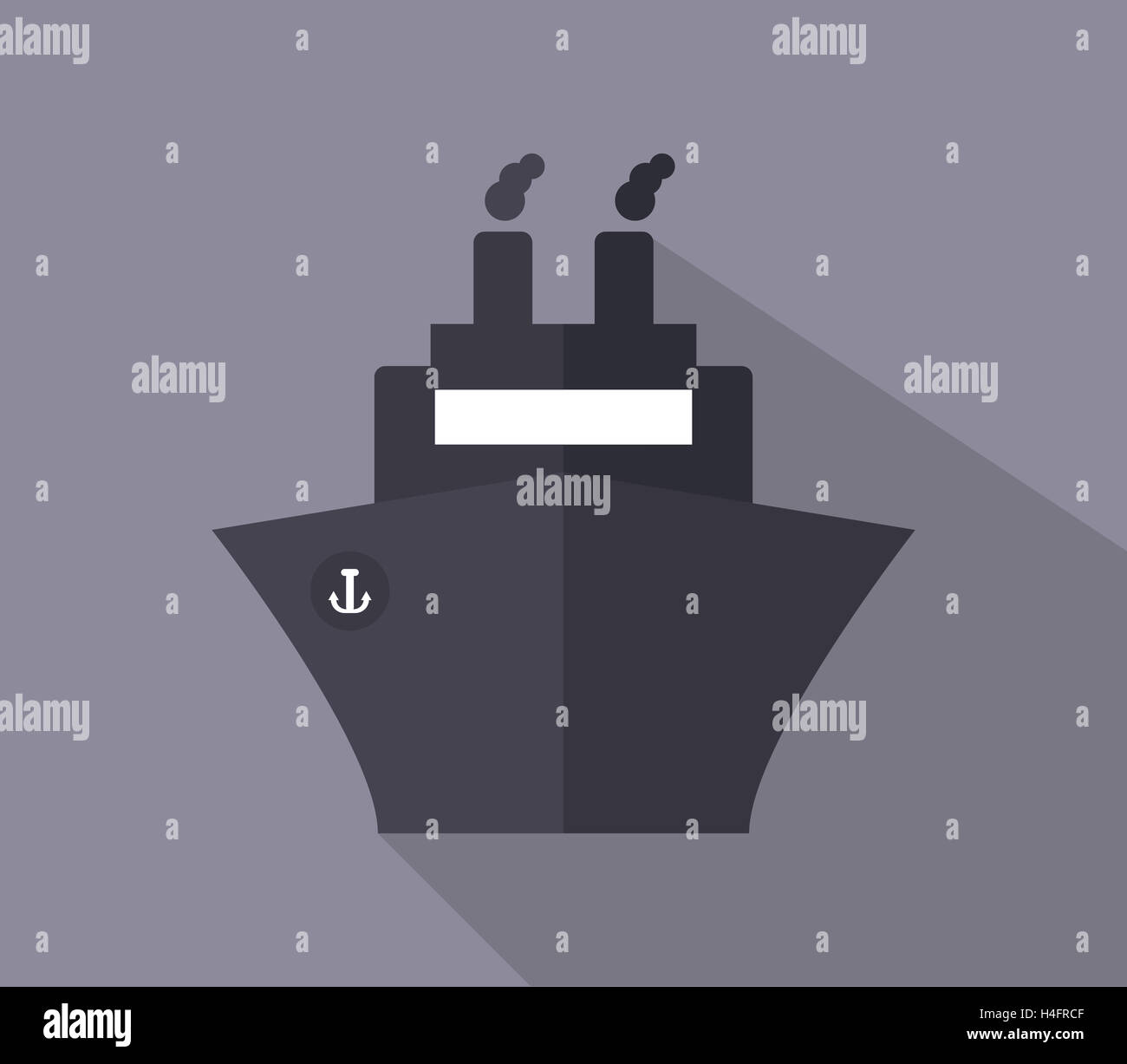 Ship icon boat vector hi-res stock photography and images - Alamy