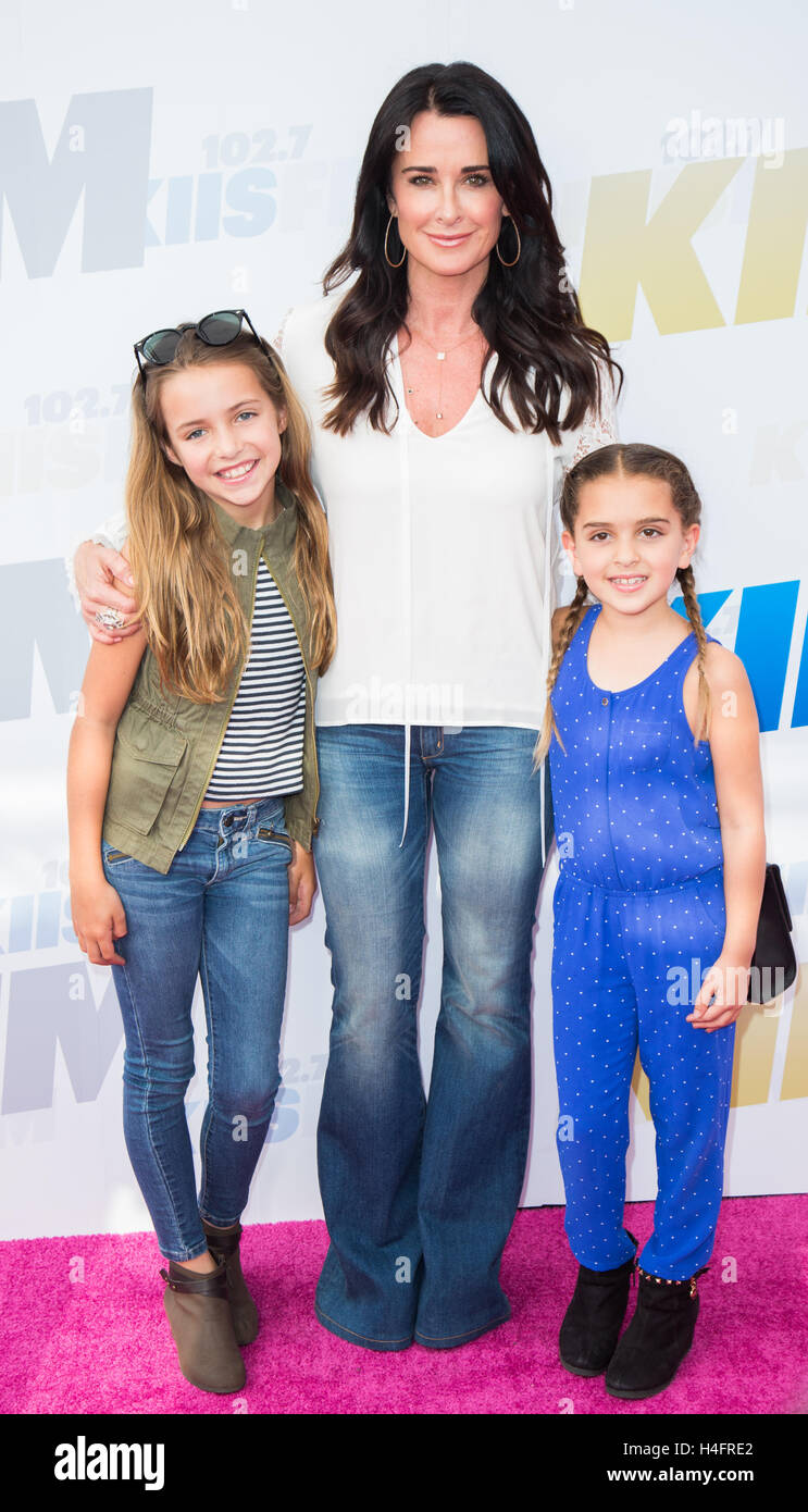 Kyle Richards with children attend 102.7 KIIS FM’s Wango Tango 2016 at ...