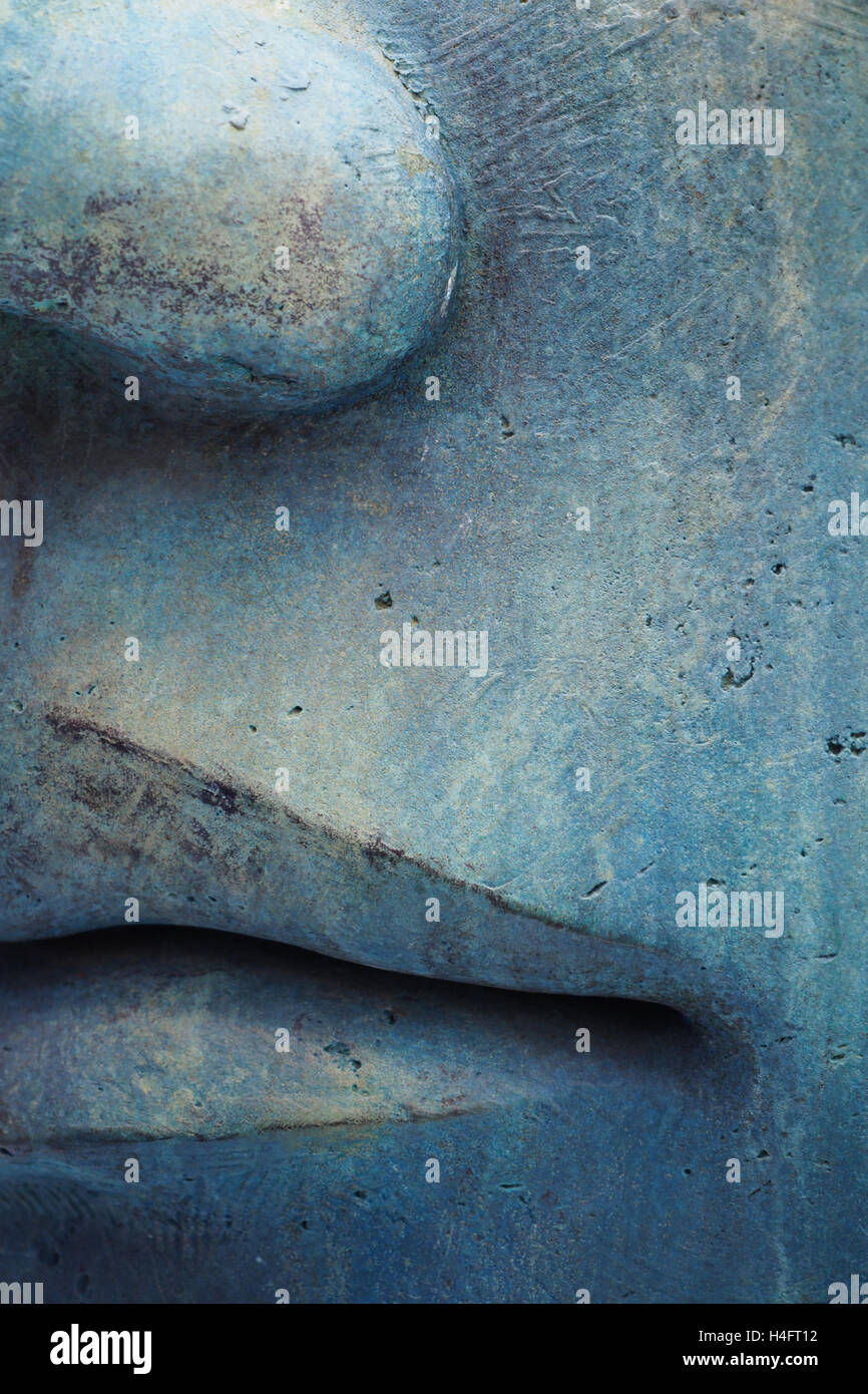 The blue statue, Venice, Italy Stock Photo - Alamy