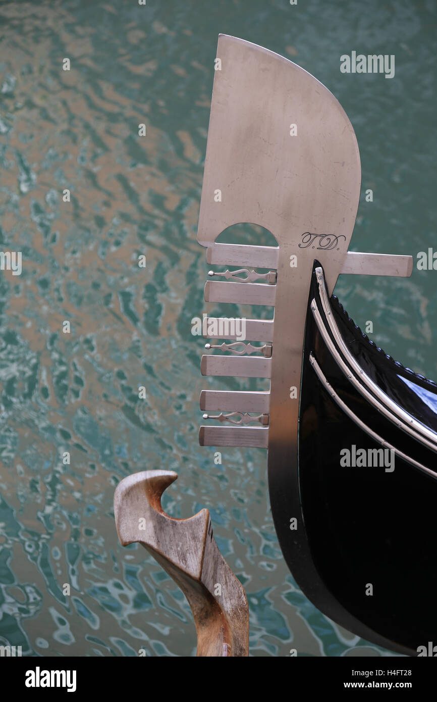 The gondola sign, Venice, Italy Stock Photo - Alamy