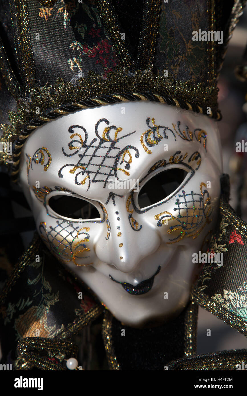 The black mask, Venice, Italy Stock Photo - Alamy
