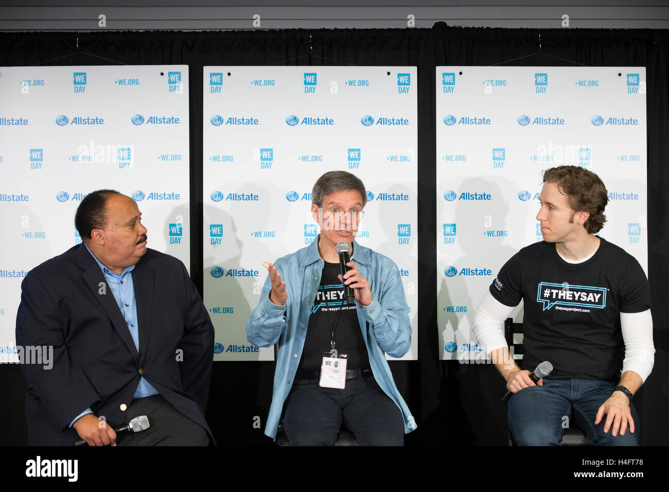 Martin Luther King III, Allstate CEO Tom Wilson, and We Day co-founder ...