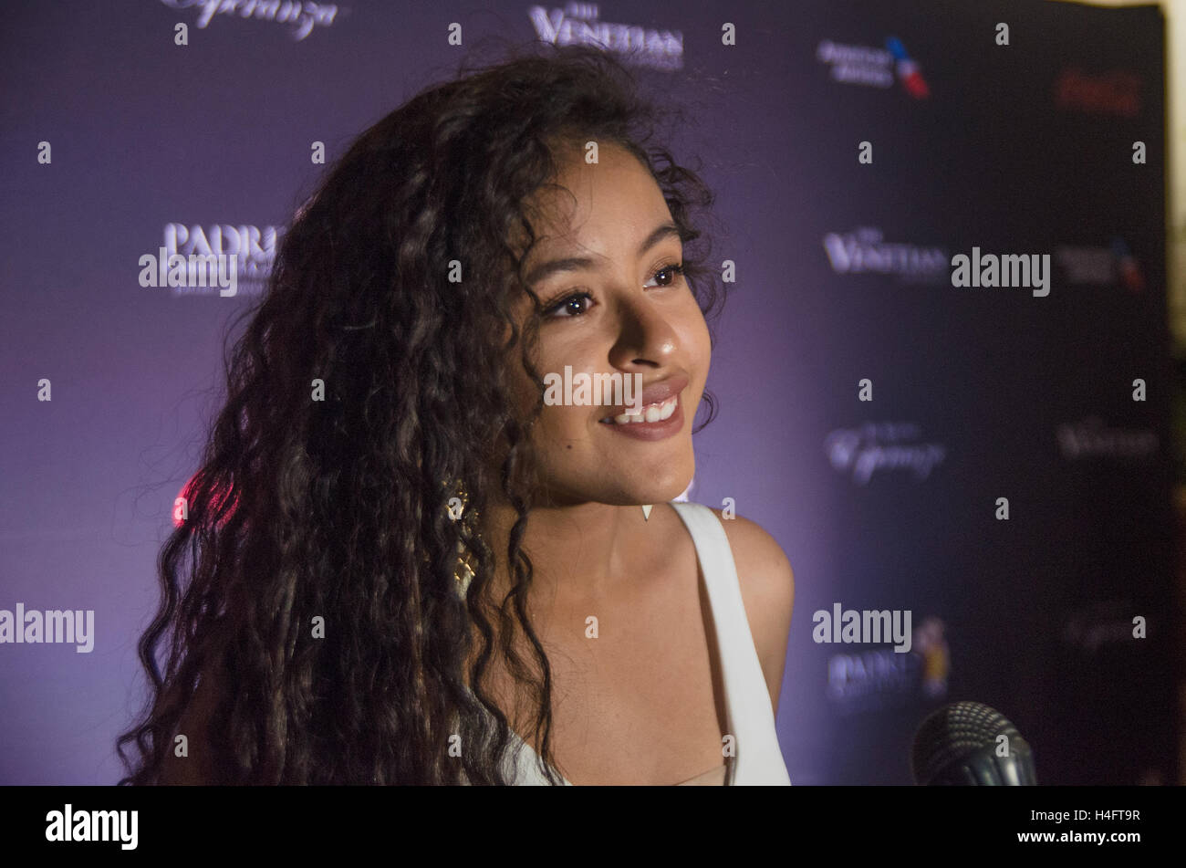 Alondra Santos, singer, on the red carpet at the 16th Annual El Sueno ...